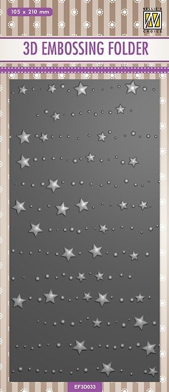 Stars & Dots Embossing Folder - Riverside Crafts